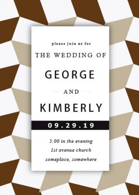 Modern Mocha Invitation | Parchment Press